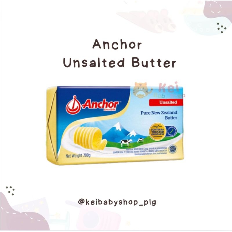 Jual Anchor Unsalted Butter 200G / Butter MPASI | Shopee Indonesia