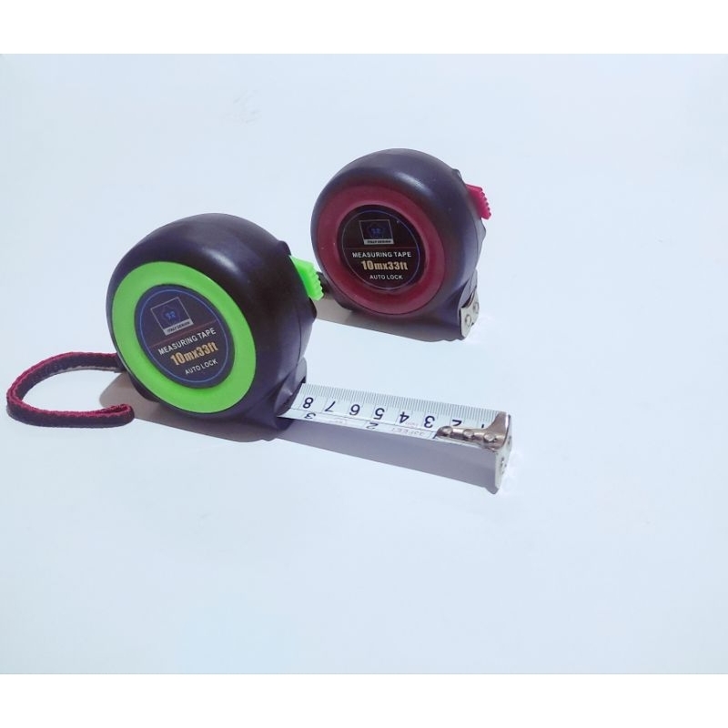 Jual meteran auto lock 10 meter / measuring tape 10 meter | Shopee ...
