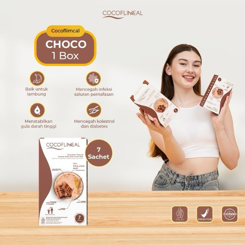 Jual Cocoflimeal Choco Isi 7 Sachet | Diet | Meal Replacement | Healthy ...