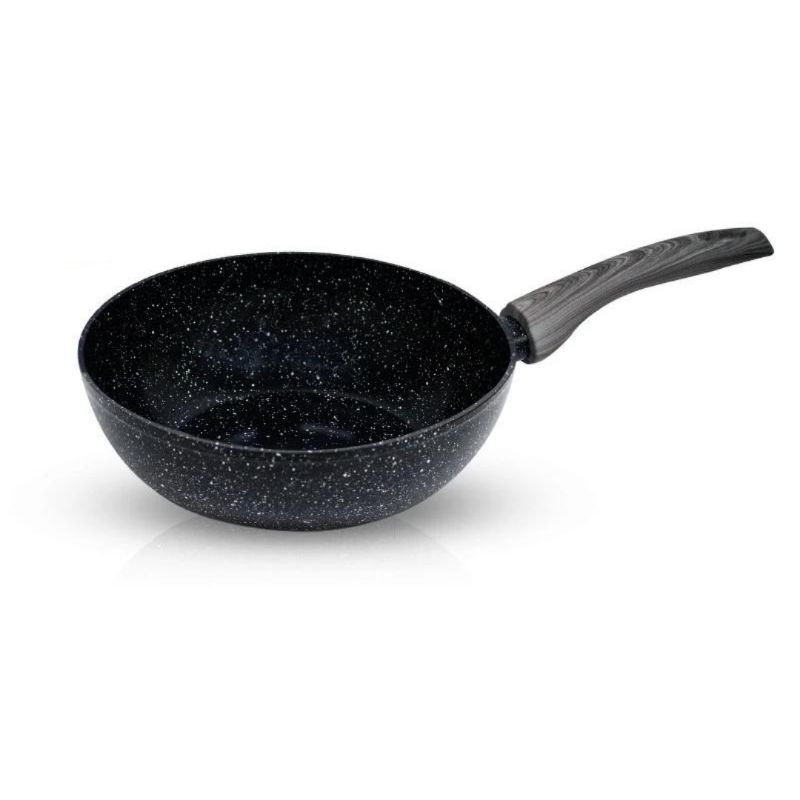 Jual Wok Pan 24cm Wajan Granite Pan Anti Lengket Original | Shopee ...