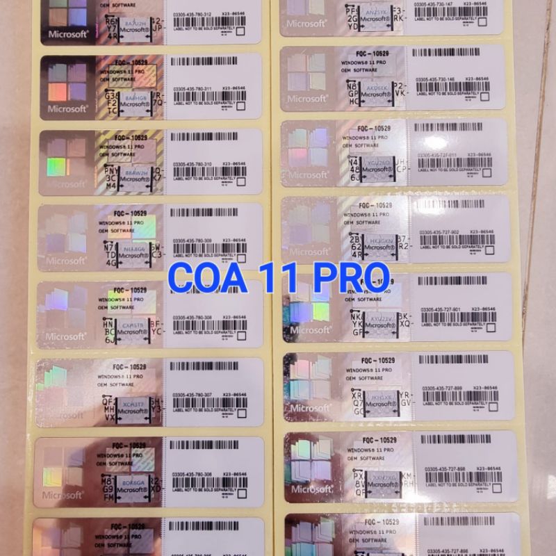 Jual Key Win 11 PRO / Sticker Windows 11 PRO ( Bisa upgrade dari home ...