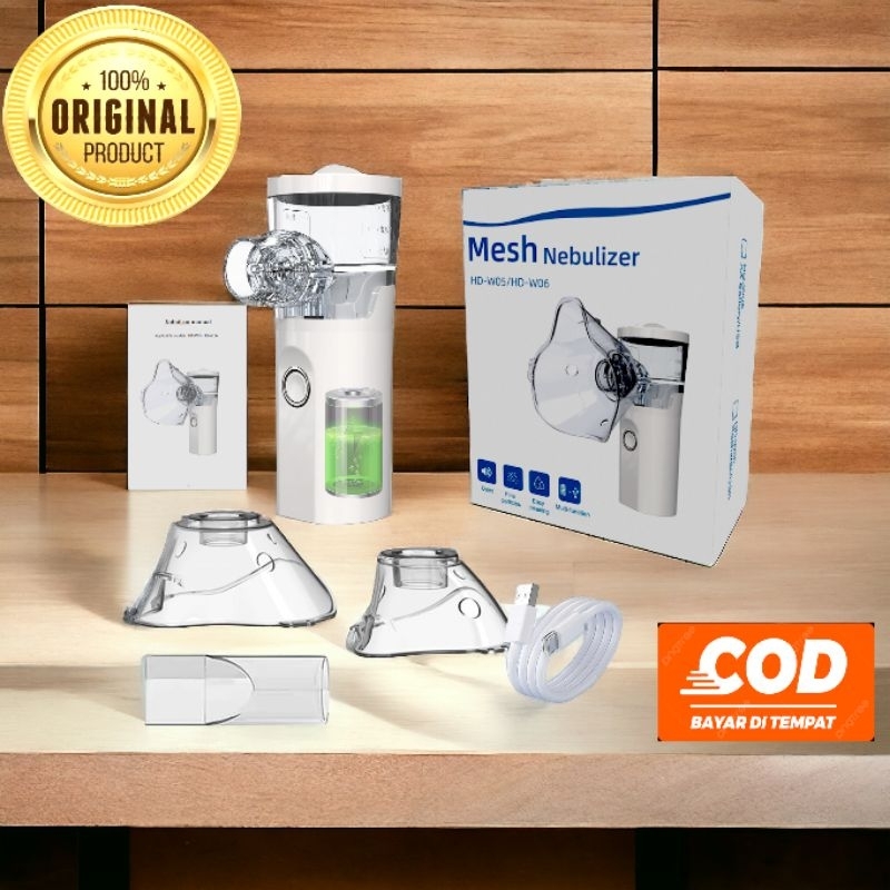 Jual Alat Terapi Pernapasan Nebulizer Original Rechargeable | Shopee Indonesia