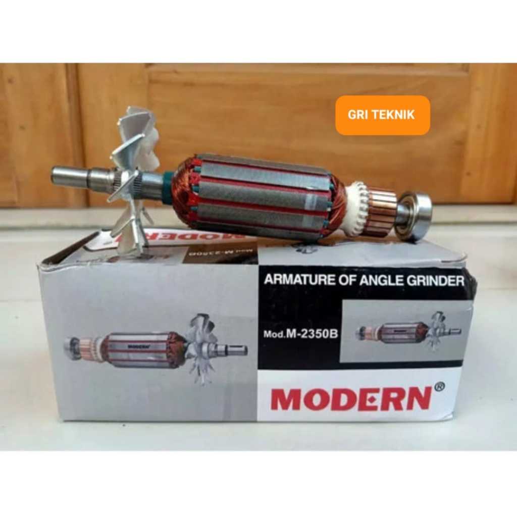 Jual ARMATURE OF ANGLE GRINDER M-2350 !!! ARMATURE MESIN GRENDA MODERN ...