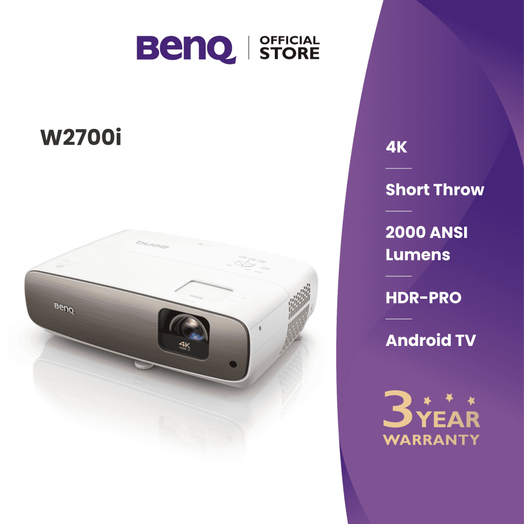 Jual Proyektor BenQ W2700i 4K HDR-PRO Home Teather Short Throw Android ...