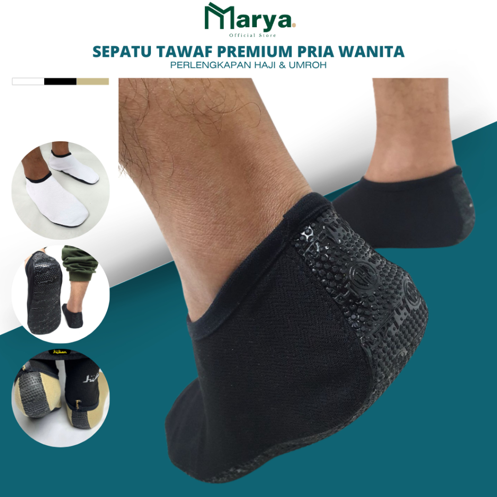 Jual Sepatu tawaf pria wanita Premium anti slip Bawahan Karet ...