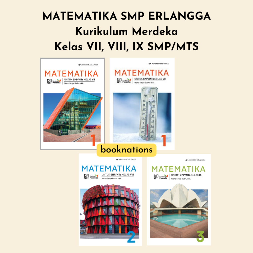 Jual Buku MATEMATIKA ERLANGGA KELAS 7 8 9 VII VIII IX SMP / MTS Kurikulum Merdeka | Shopee Indonesia