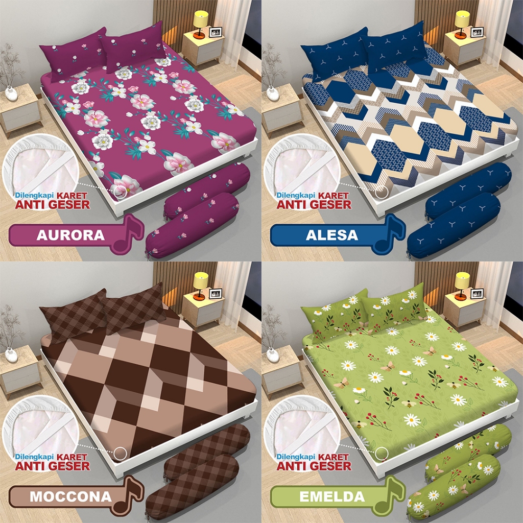 Jual Sprei Viona by Bonita Ukuran 180x200 King & 160x200 Queen T.25 ...