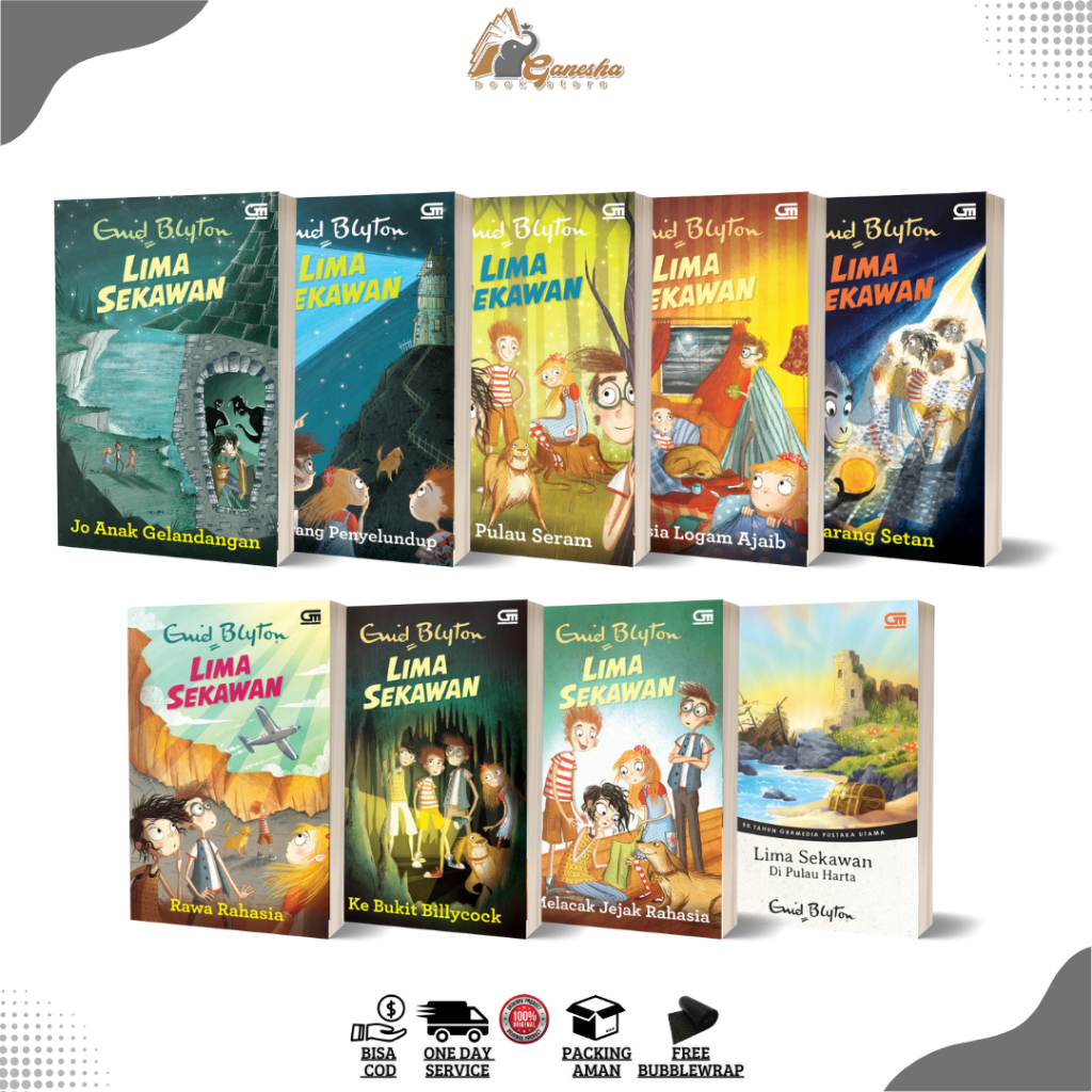 Jual Buku Novel Lima Sekawan Enid Blyton / Di Pulau Seram / Jo Anak ...