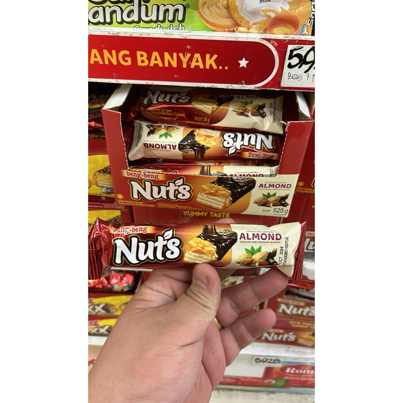 Jual BENG BENG NUTS 35gram Almond Choco Caramel | Shopee Indonesia
