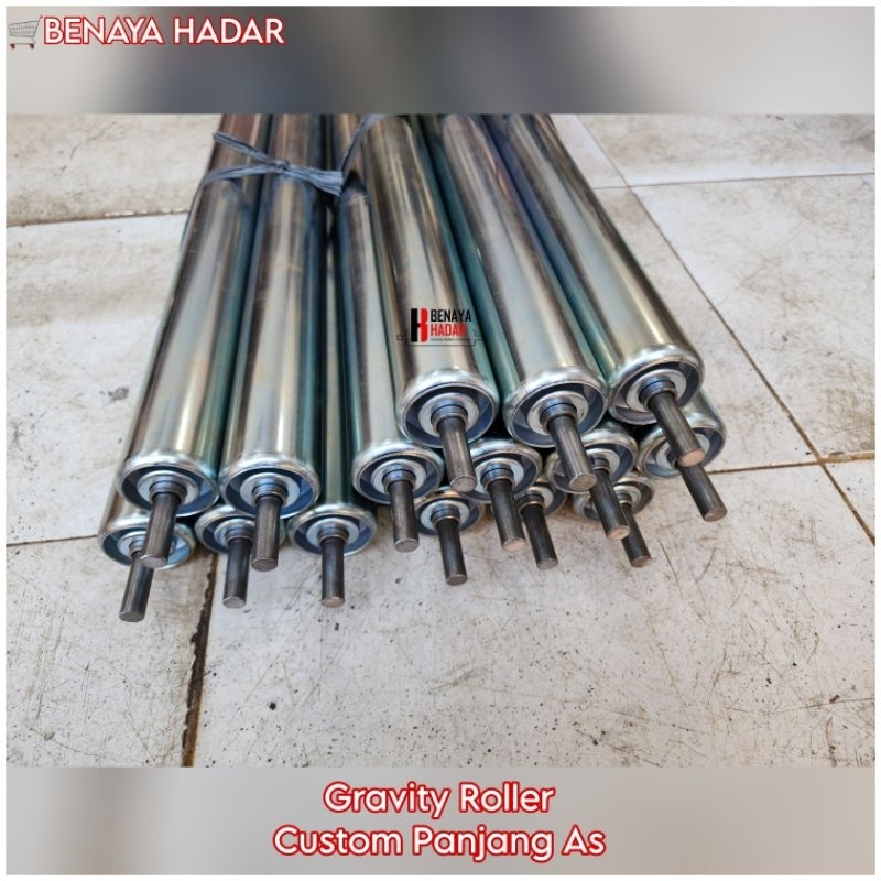 Jual Gravity Roller Conveyor 50 mm x 200 mm x 300 mm as 12 mm roller ...