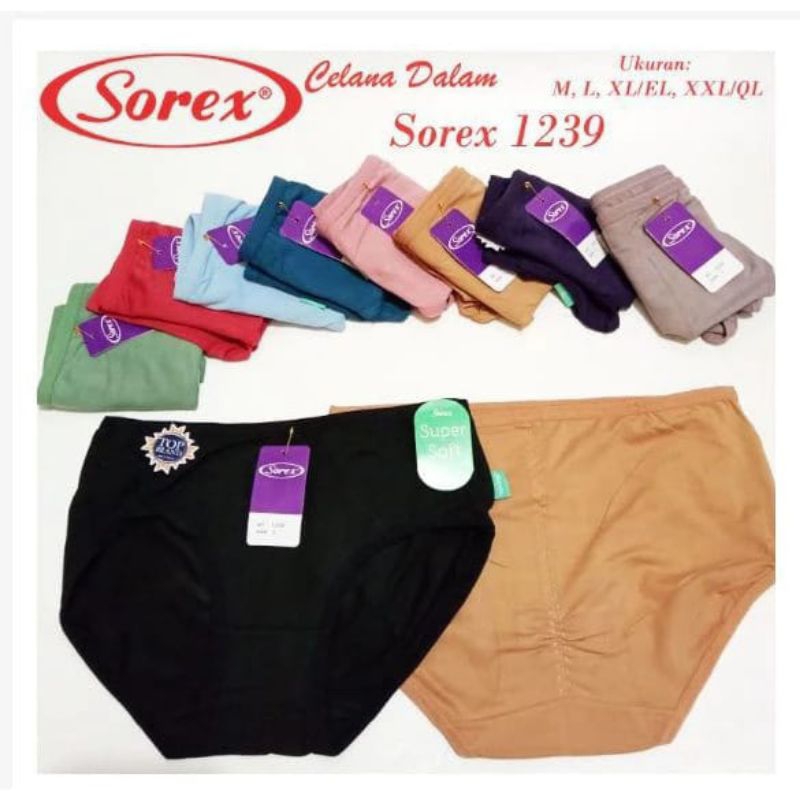 Jual Isi 3pcs PCS Sorex Celana Dalam CD sorex 1239 super soft M-XXL ...
