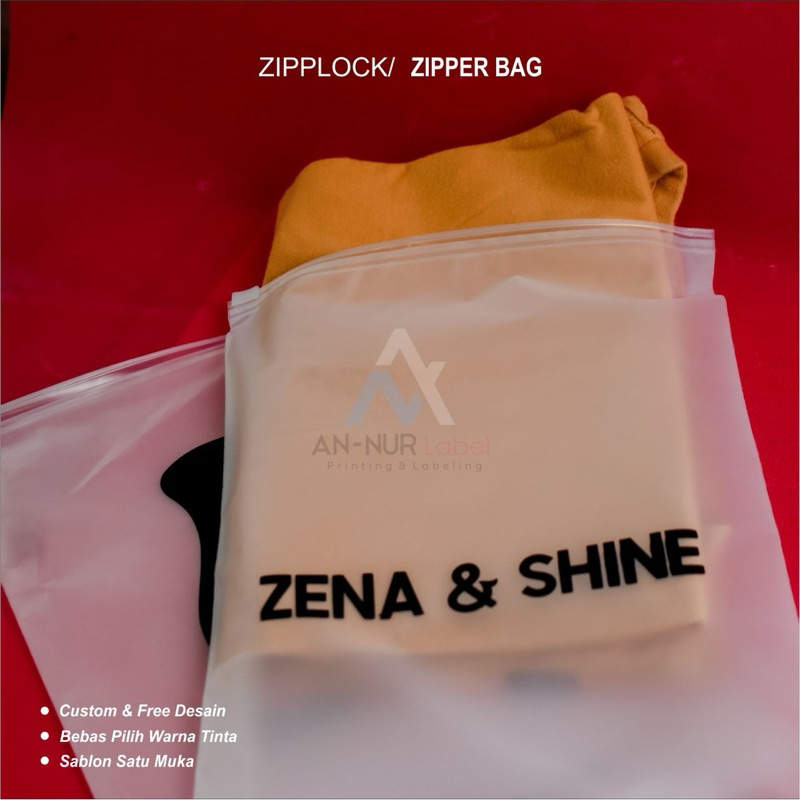Jual Zipper lock Plastik ziplock ( paket 50pcs ) Sablon plastik mika ...