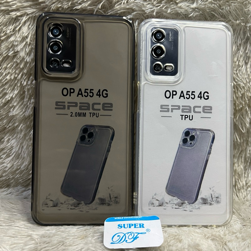 Jual Softcase oppo A55 4G clear case bening space Tpu tebal lentur full ...