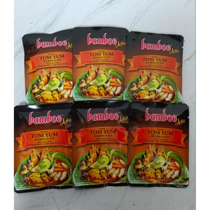Jual BAMBOE BUMBU ASIA TOM YUM INSTAN KEMASAN 60GR | Shopee Indonesia