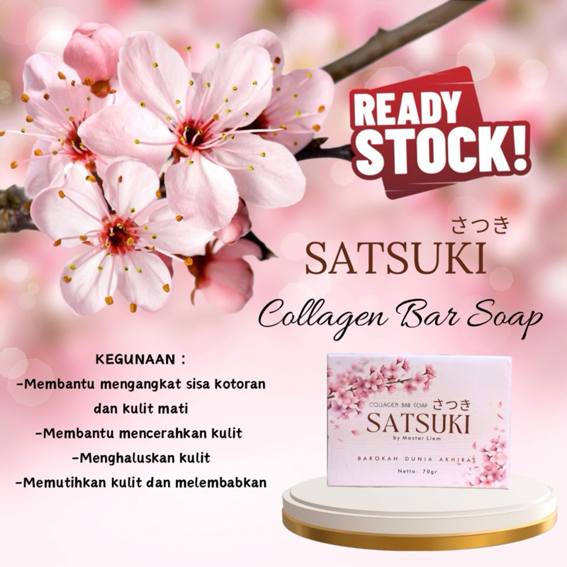 Jual Satsuki Collagen Bar Soap by Master Liem | Shopee Indonesia