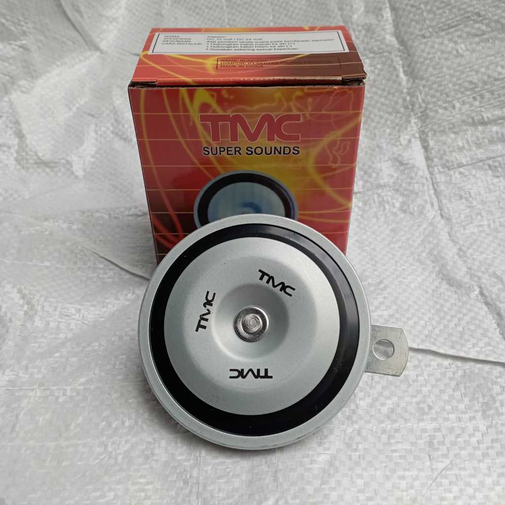 Jual Klakson Disc TMC Silver single disk mobil motor truk 24 volt ...