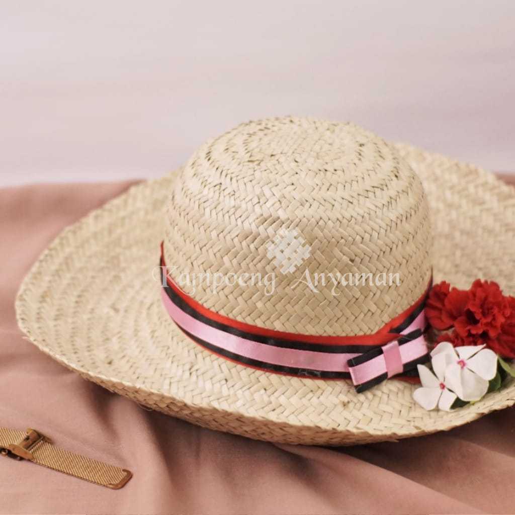 Jual Topi Anyaman Pandan Rapih Jahit Samping | Shopee Indonesia