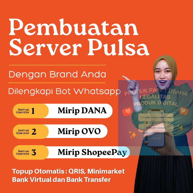 Jual Jasa Pembuatan Server Pulsa + Notif Bot Hijau | Shopee Indonesia