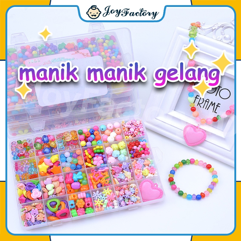 Jual Manik Manik Gelang Set Kotak Dan Tali Bikin Gelang Sendiri DIY ...