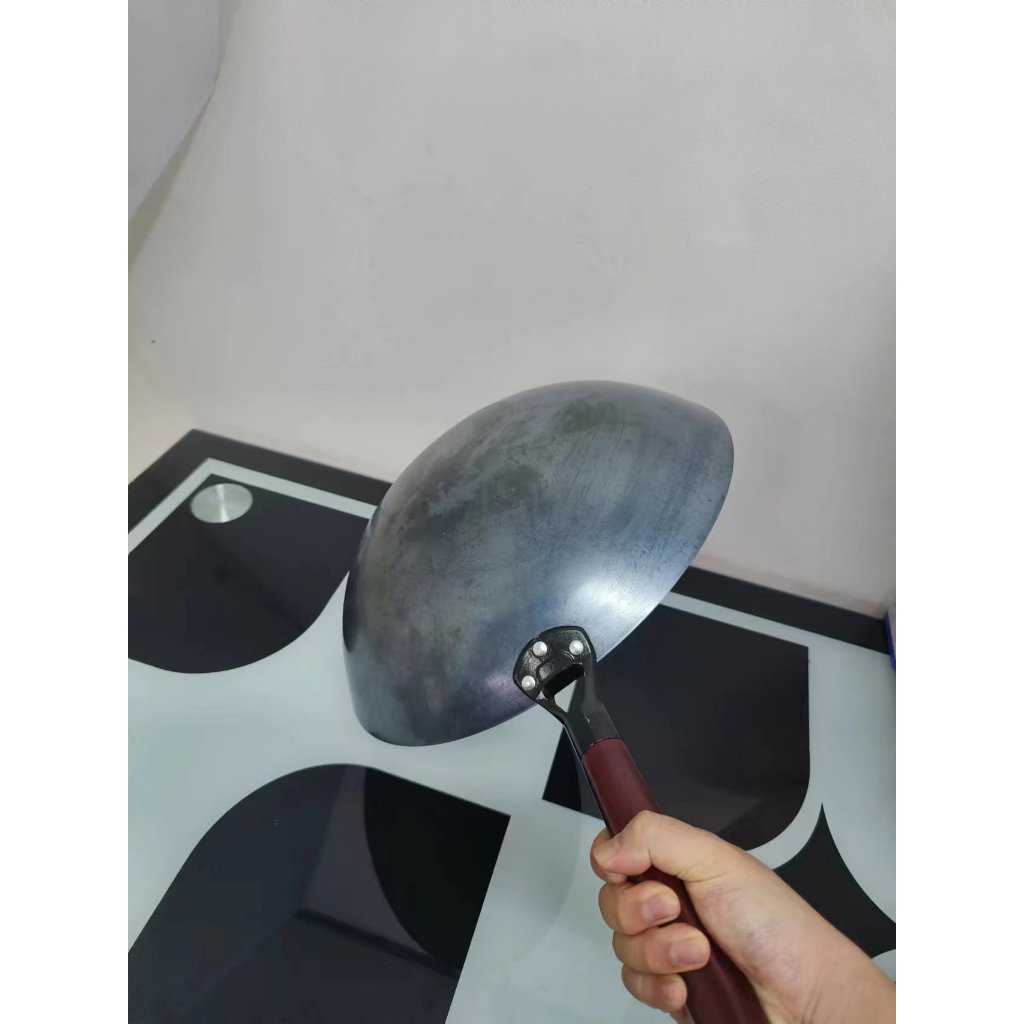 Jual Wajan Masak Baja Wajan Kuali Gagang Kayu Wajan Baja Anti Lengket ...