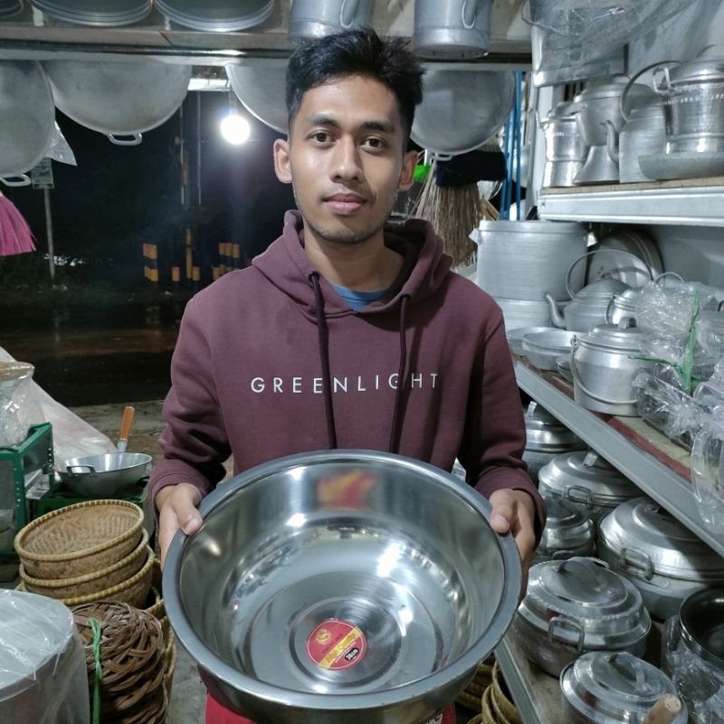 Jual Baskom Stainless Steel/ Baskom Tebal Uk 36 Cm | Shopee Indonesia