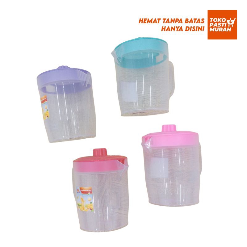 Jual Ceret Plastik / Teko Air Eskan Mini Leo Plastik Bening Tutup Warna ...