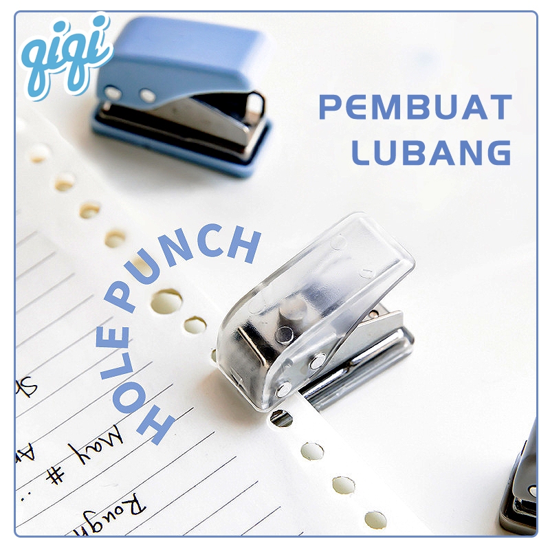 Jual pembolong kertas mini lucu pembolong buku binder /hole puncher ...