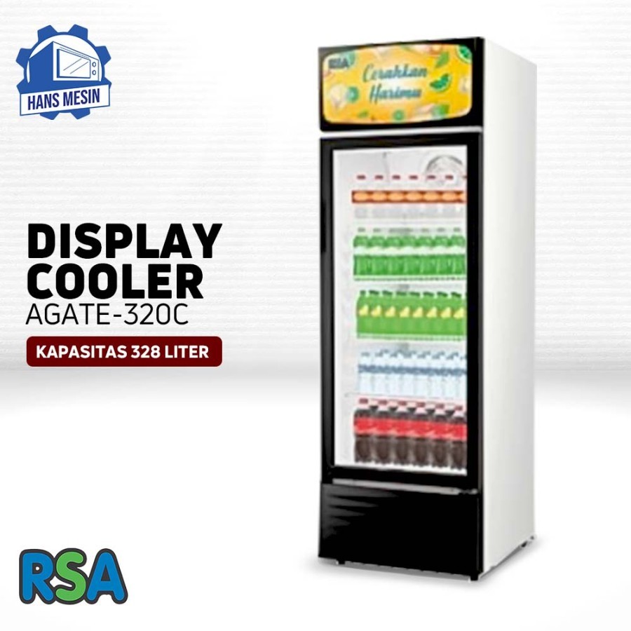Jual RSA chiller showcase AGATE-320C / AGATE320C kap 328 liter | Shopee ...