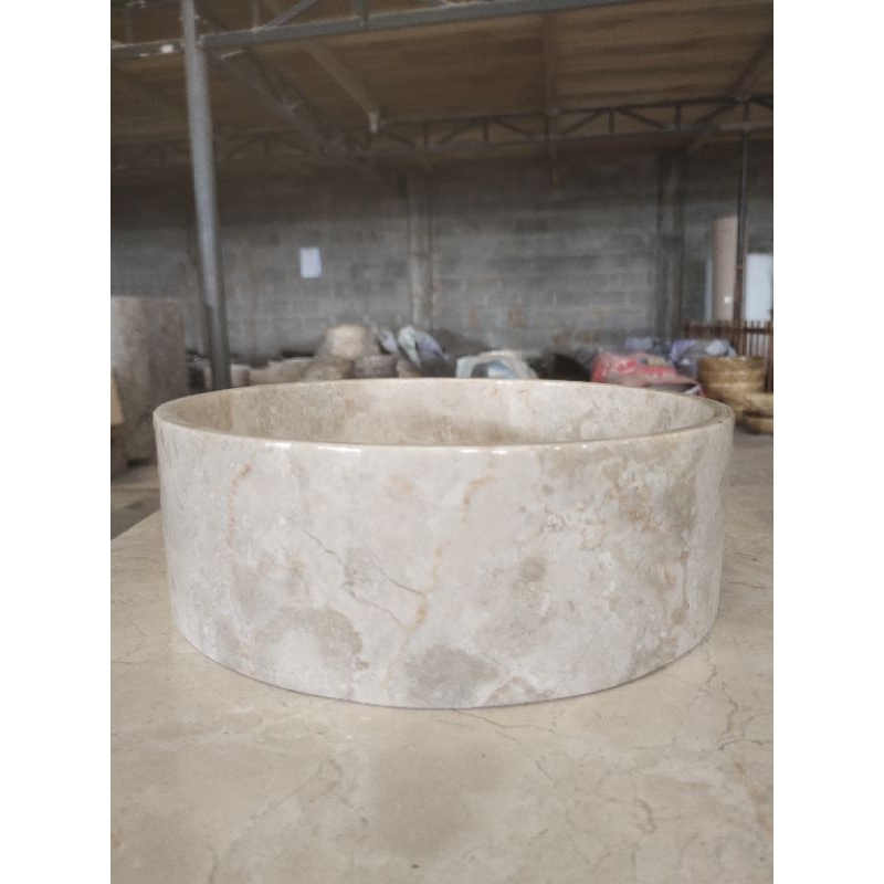 Jual Wastafel Marmer D30cm/Wash Basin Marble Free Packing Kayu Dan ...