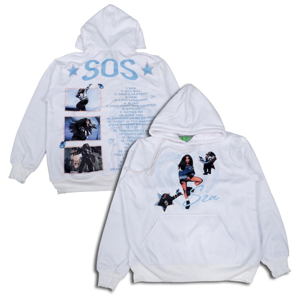 Jual SZA SOS HOODIE PUTIH | Shopee Indonesia
