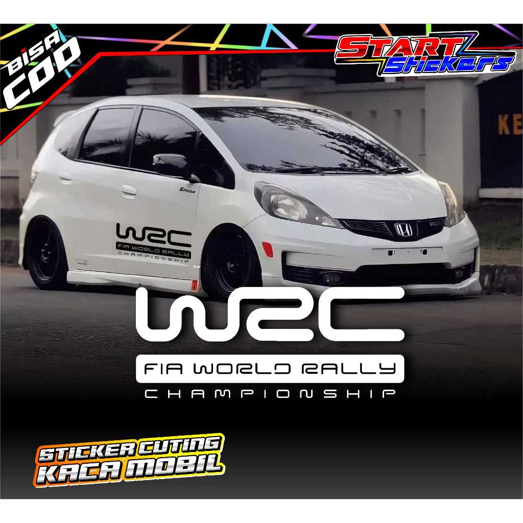 Jual STIKER CUTTING KACA MOBIL MODEL WRC / STICKER VARIASI MOBIL WRC ...