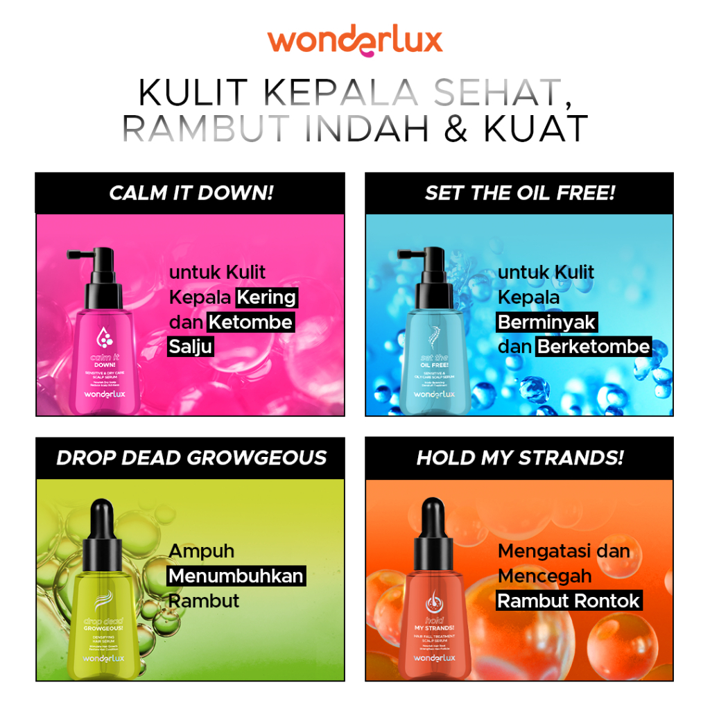 Jual Wonderlux hair serum all varian | Shopee Indonesia