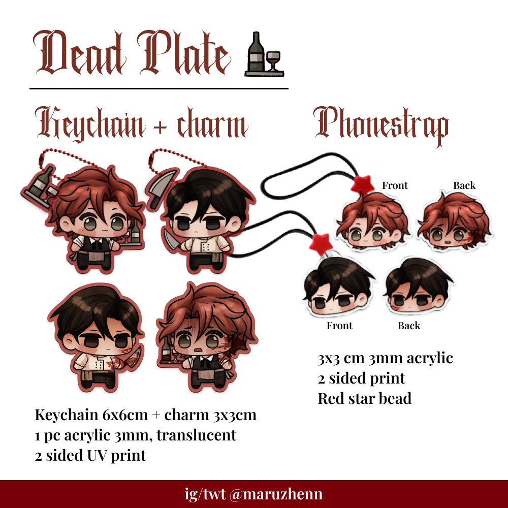 Jual Dead Plate Vince & Rody Keychain + Phonestrap | Shopee Indonesia