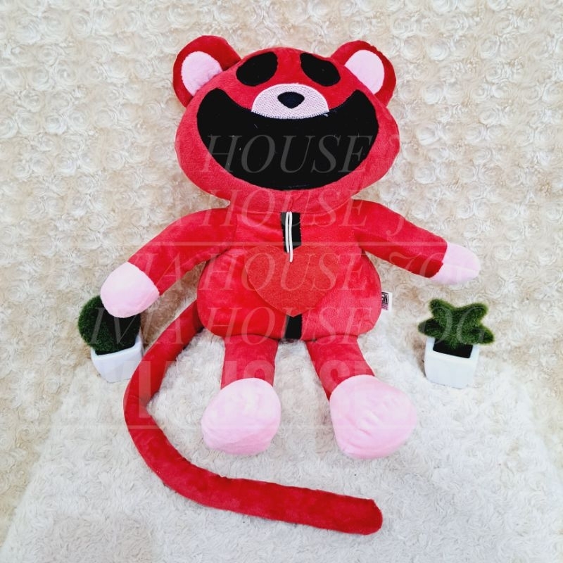 Jual Boneka Bobby Bearhug Poppy Playtime 3 Merah XL No Tag Boneka ...