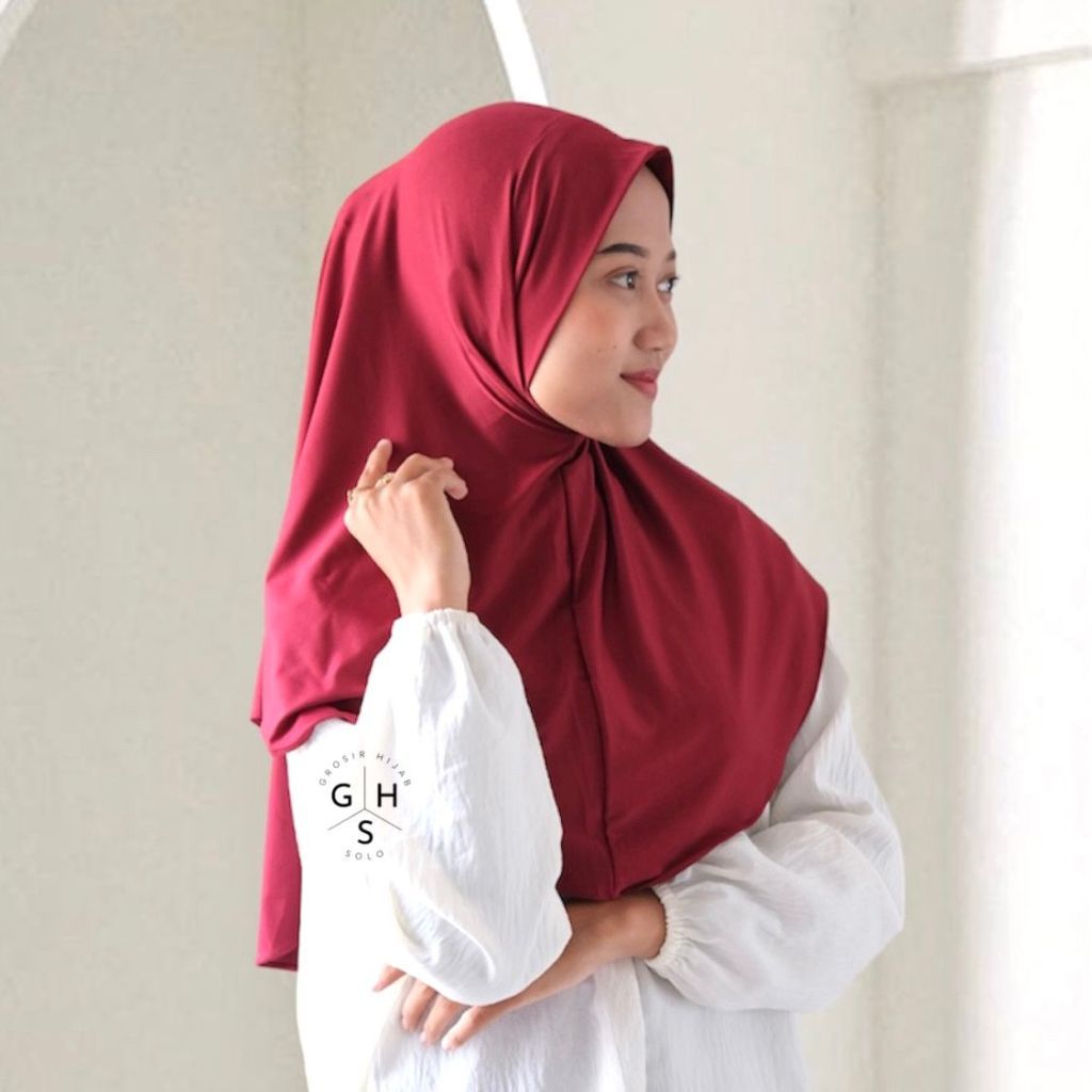 Jual DAISY BERGO TALI INSTAN FRENCH MELAYU HIJAB NON PED JERSEY PREMIUM (KJI) Grosirhijabsolo ...