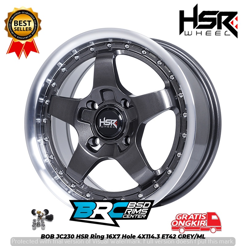 Jual VELG HSR BOB R16 BUAT MOBIL Attivo Xenia New Honda Accord VTI ...