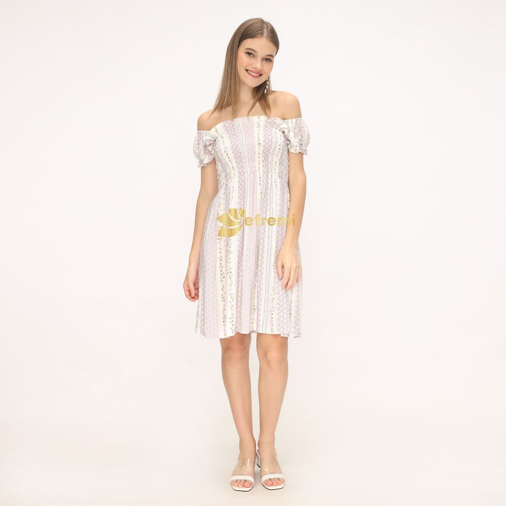 Jual ESA697 DRESS KATUN RAYON/DRESS BATIK MOTIF PRINTING/DRESS WANITA ...