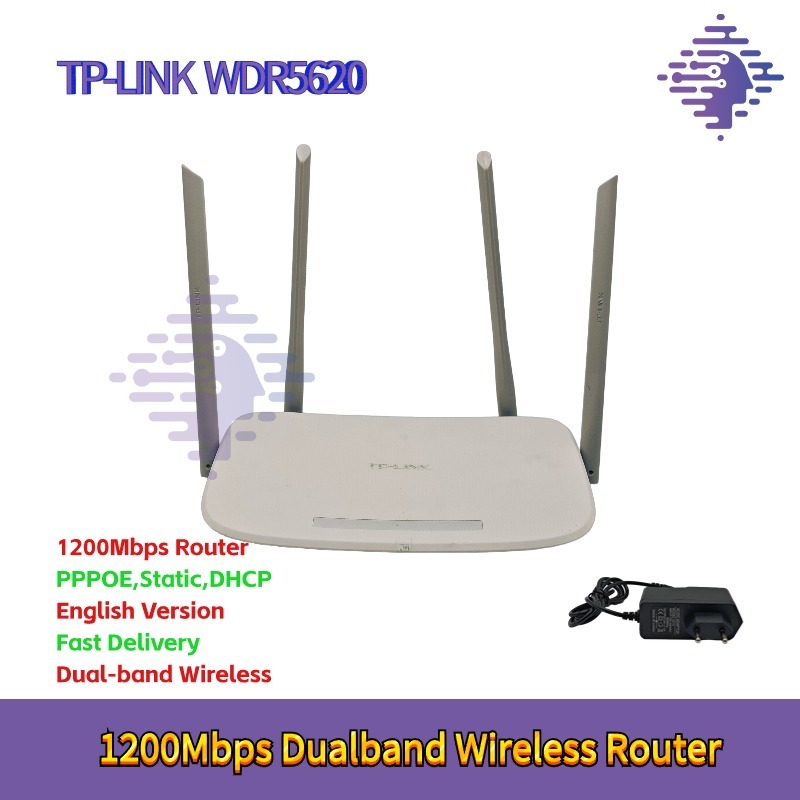 Jual Router Bekas TL-WDR5620 1200M Dual band 11AC Wireless English ...