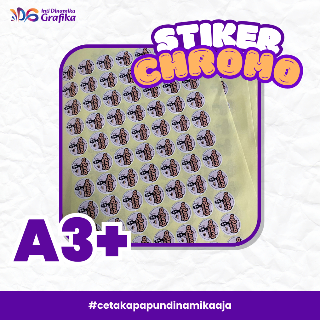 Jual STIKER LABEL LEMBARAN A3+ CHROMO | STIKER LABEL LEMBARAN A3+ KROMO ...