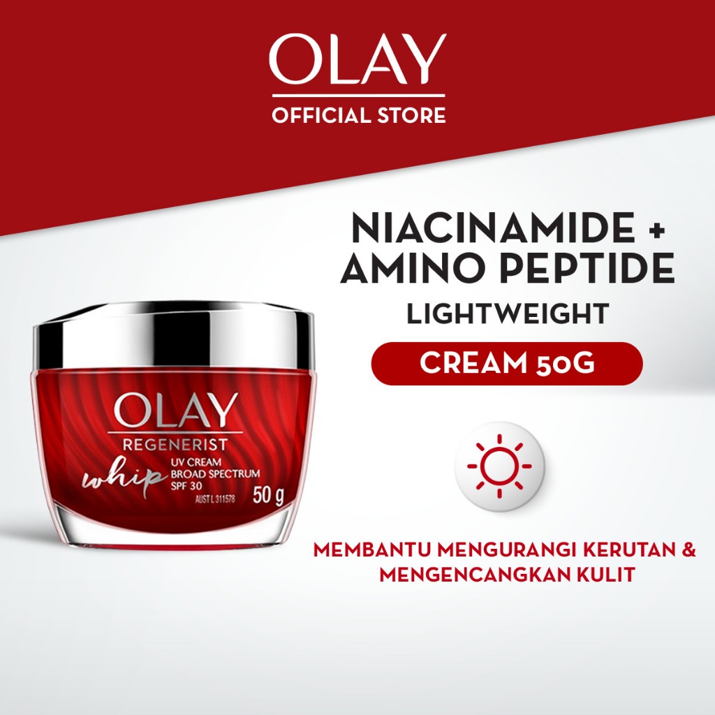 Jual Olay Regenerist Whip UV SPF30 Niacinamide Day Cream Skincare ...