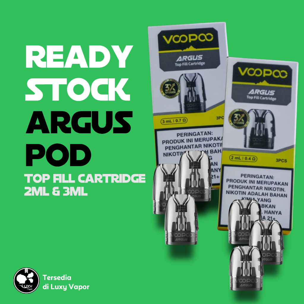 Jual Argus Pod Cartridge Top Fill | Shopee Indonesia