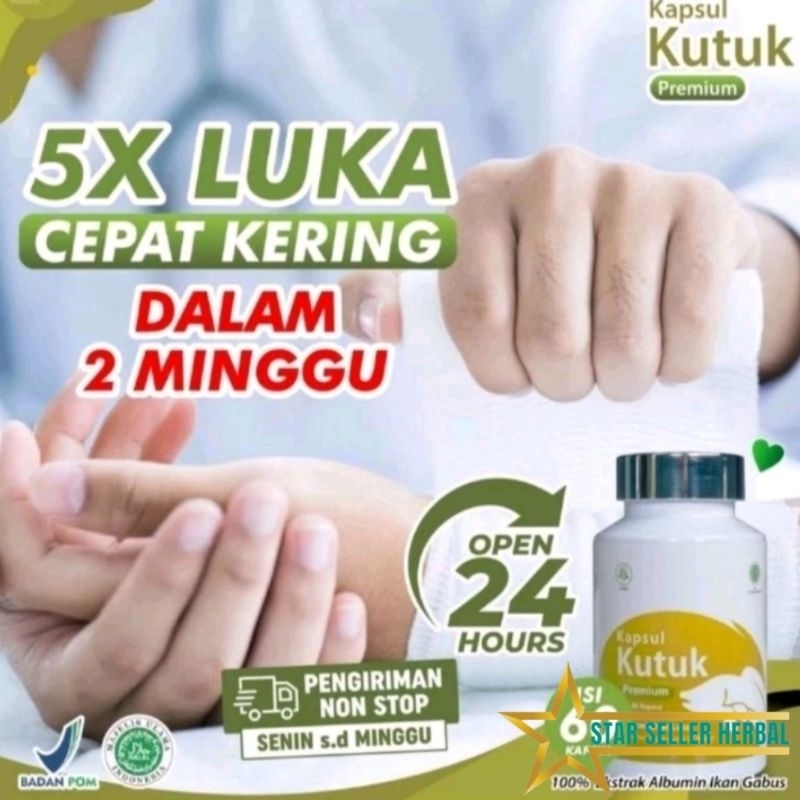 Jual KAPSUL KUTUK ORIGINAL - KAPSUL KUTUK ASLI - OBAT CEPAT KERING LUKA JAHIT | Shopee Indonesia