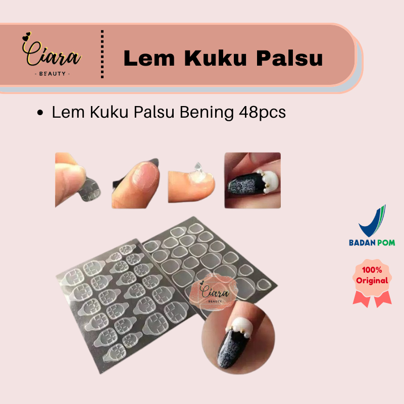 Jual Lem gel kuku palsu 24 pcs-bening | Shopee Indonesia