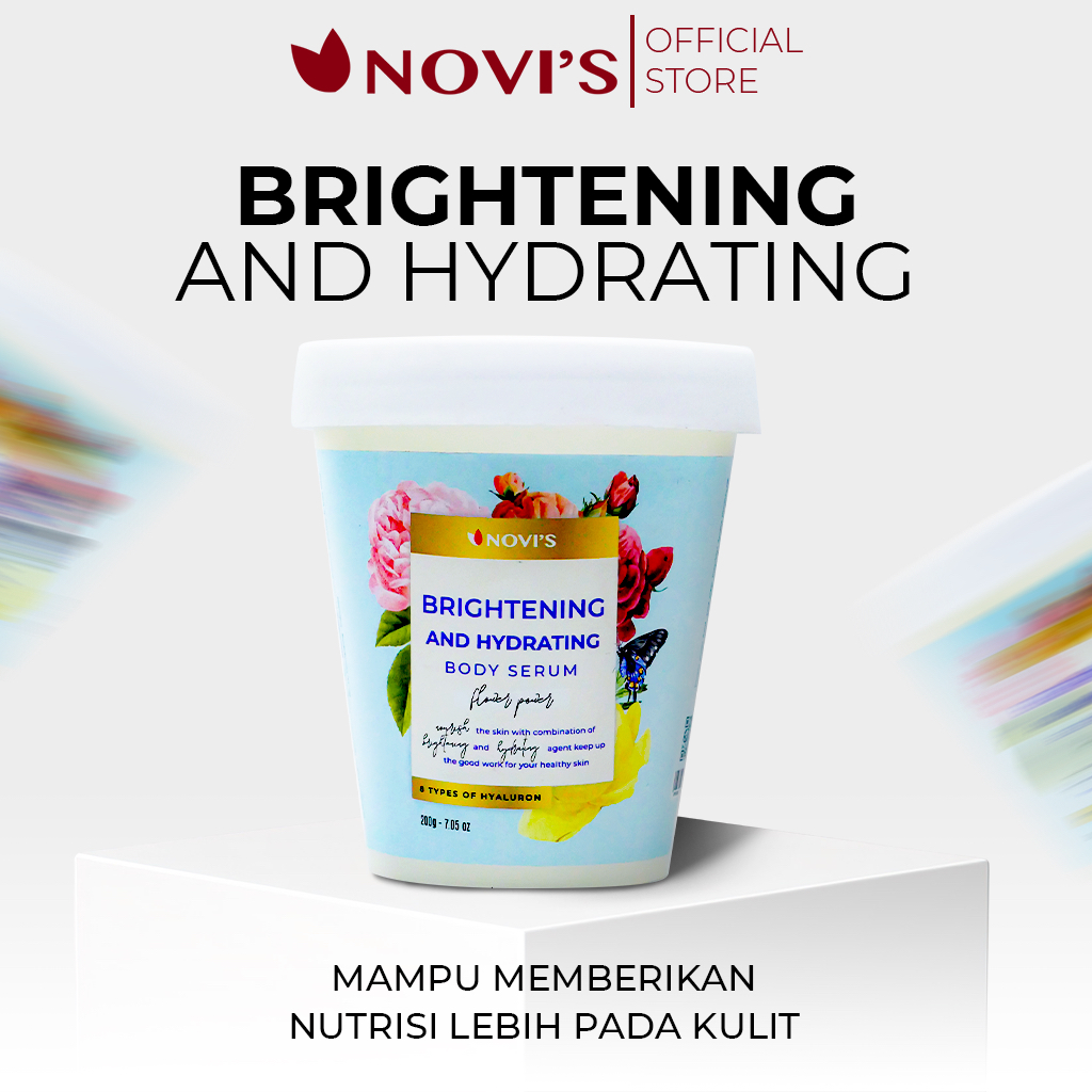 Jual NOVIS Brightening & Hydrating Body Serum Flower Powder by dr. Novi ...