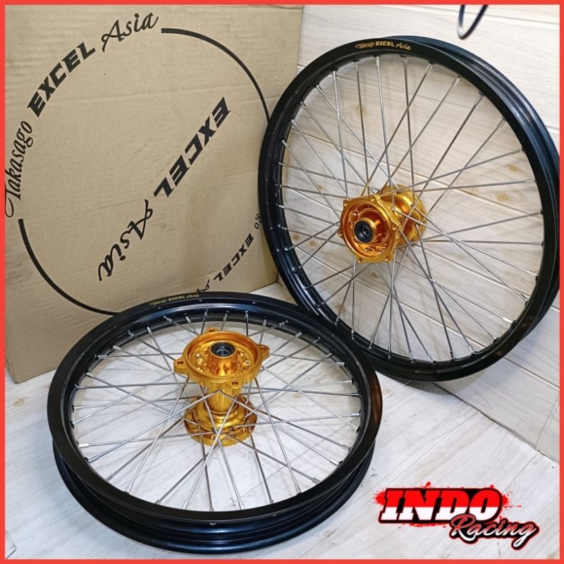 Jual Paket Velg Ring 18 21 CRF WR KLX Dtracker 150 Takasago Excel Asia ...