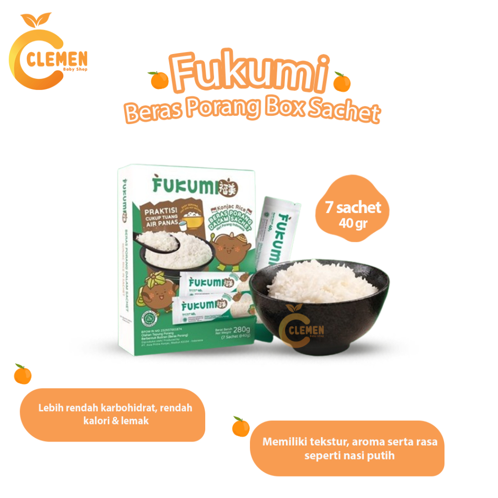 Jual Fukumi Beras Porang Box Sachet - Shirataki/Konjac Rice | Shopee ...
