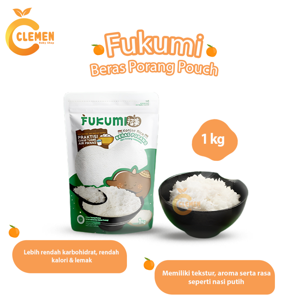 Jual Fukumi Beras Porang Pouch 1 Kg - Shirataki / Konjac Rice | Shopee ...