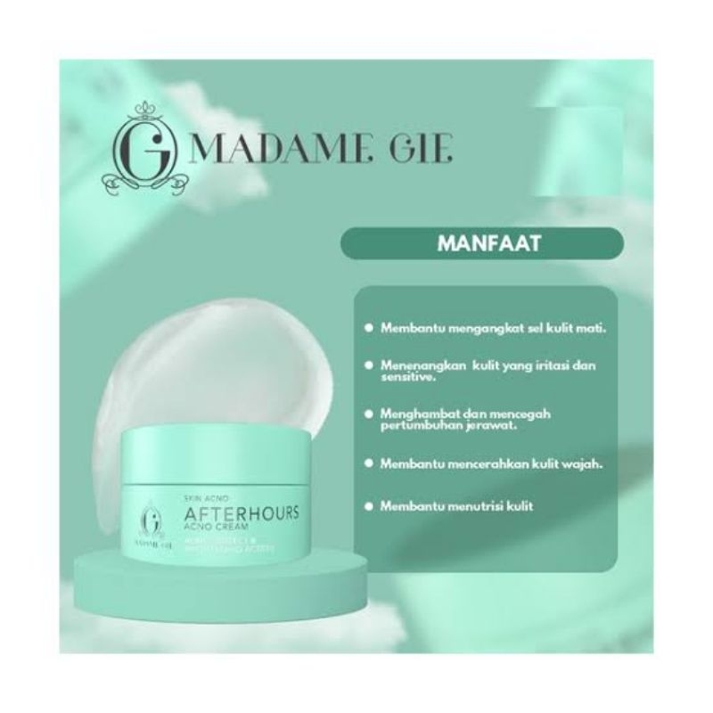Jual Madame Gie Skin Acno Afterhours Cream 20g | Shopee Indonesia