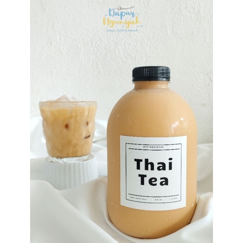 Jual Thai Tea 1 Liter - Original Teh Thailand Halal | Shopee Indonesia