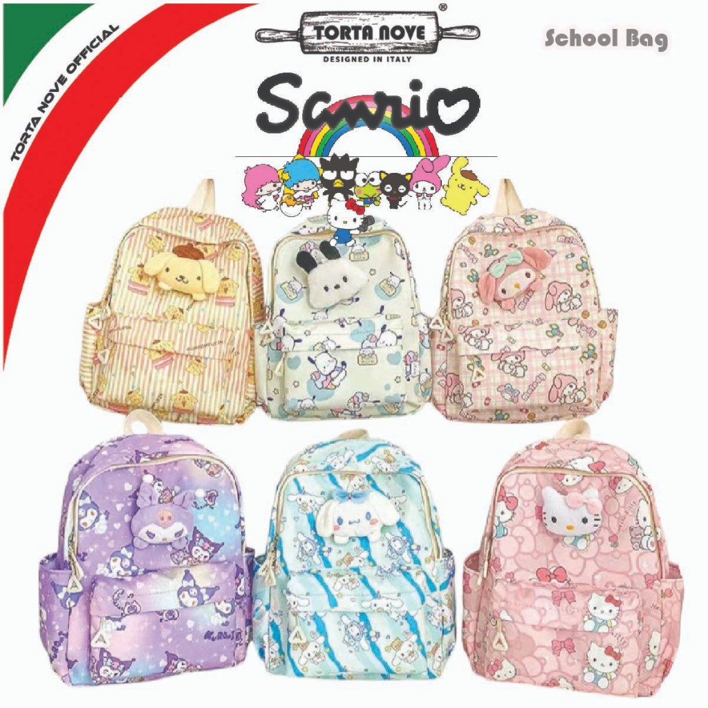 Jual Tas ransel anak sekolah tk paud perempuan Sanrio kartun tahan air Kuromi Cinnamon Melody ...